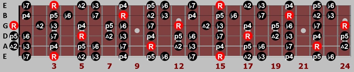 Guitar Minor Scale - CAGED Shapes - Etsy