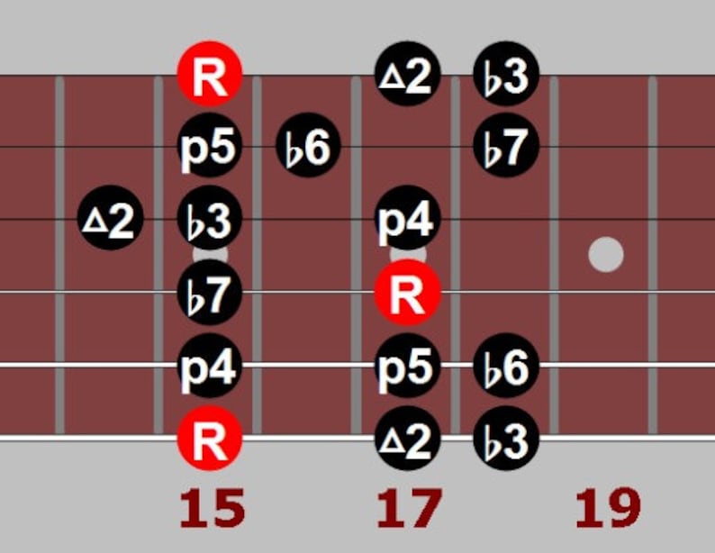 Guitar Minor Scale - CAGED Shapes - Etsy
