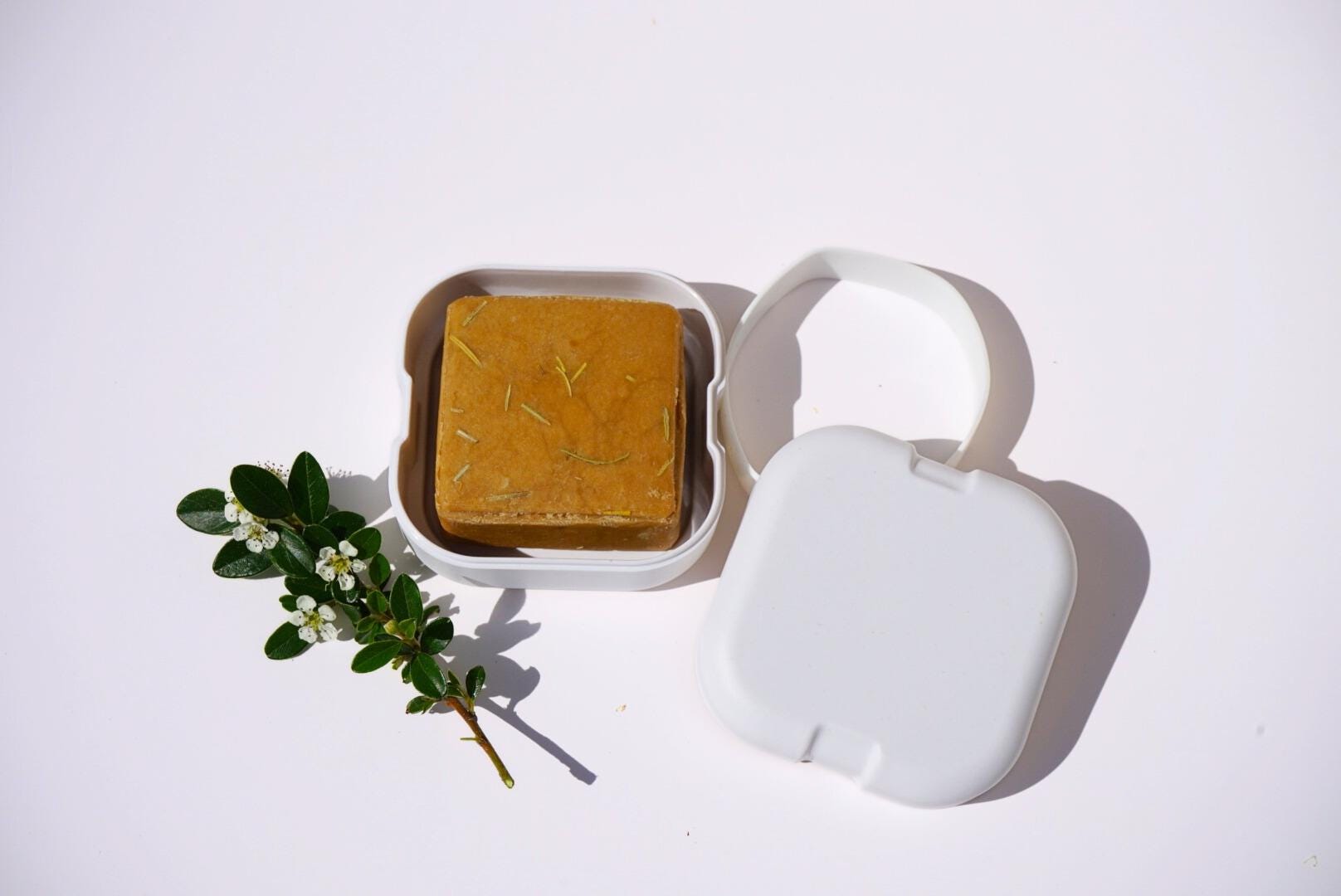 Plastic-free Soap Box With Lid Portable Shampoo Bar Container Bamboo ...