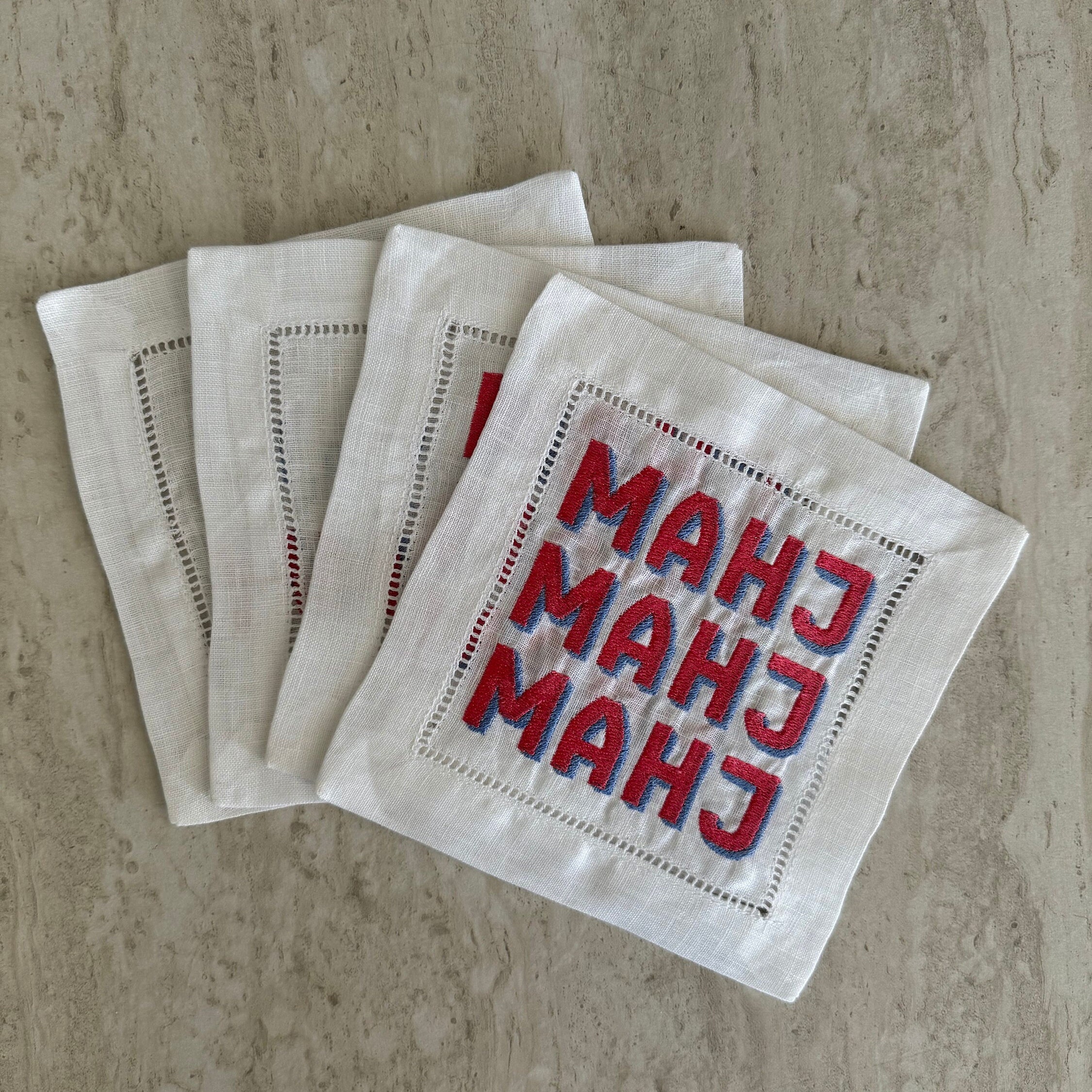 Mahjong Cocktail Napkins - Etsy