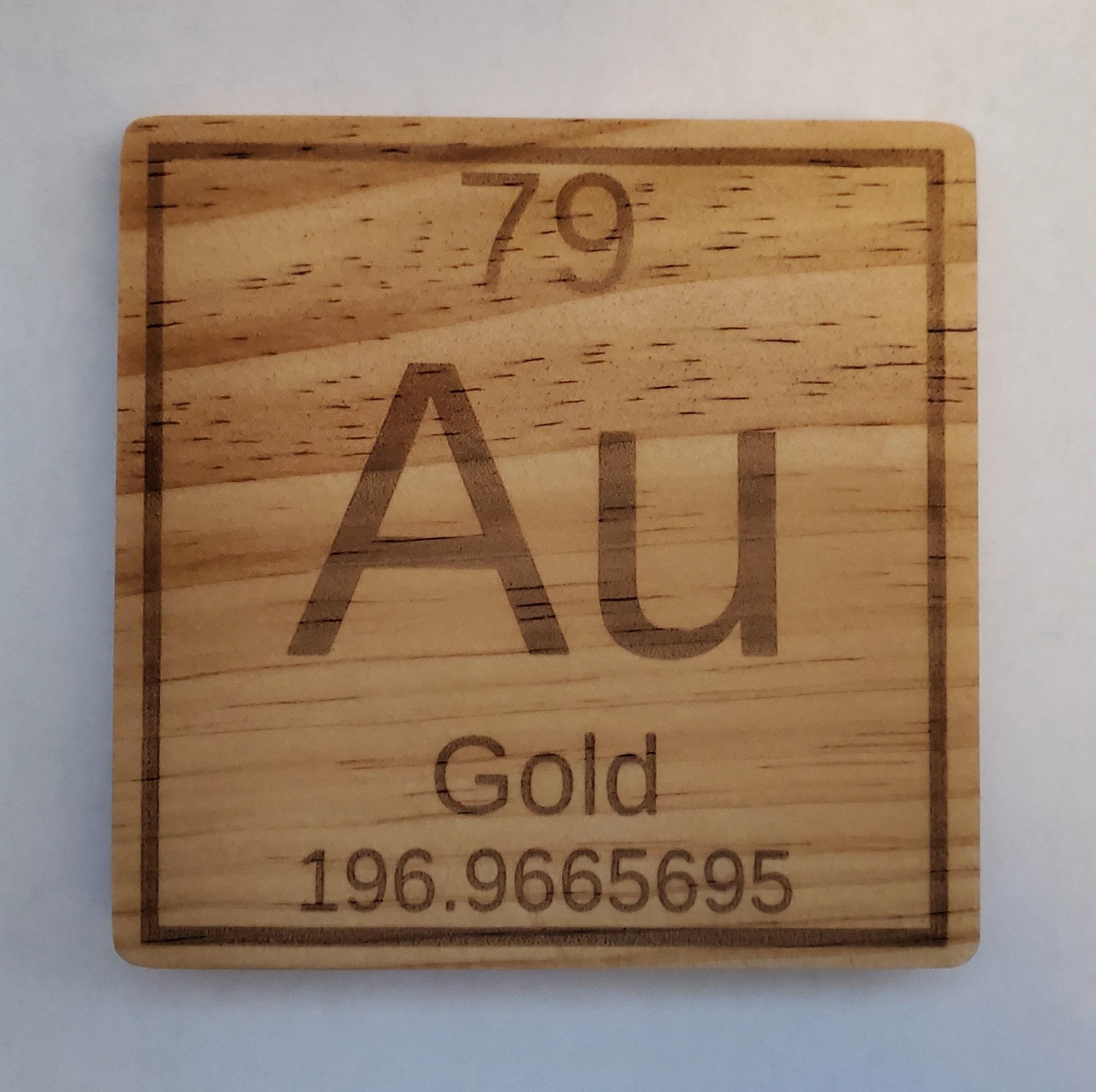 Periodic Table Element Wood Coaster Any Element for the Chemistry Major ...