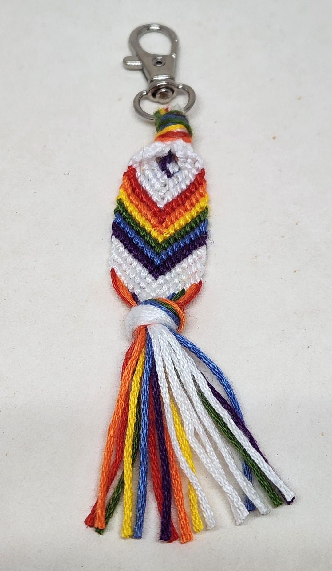 Chevron String Keychains - Etsy