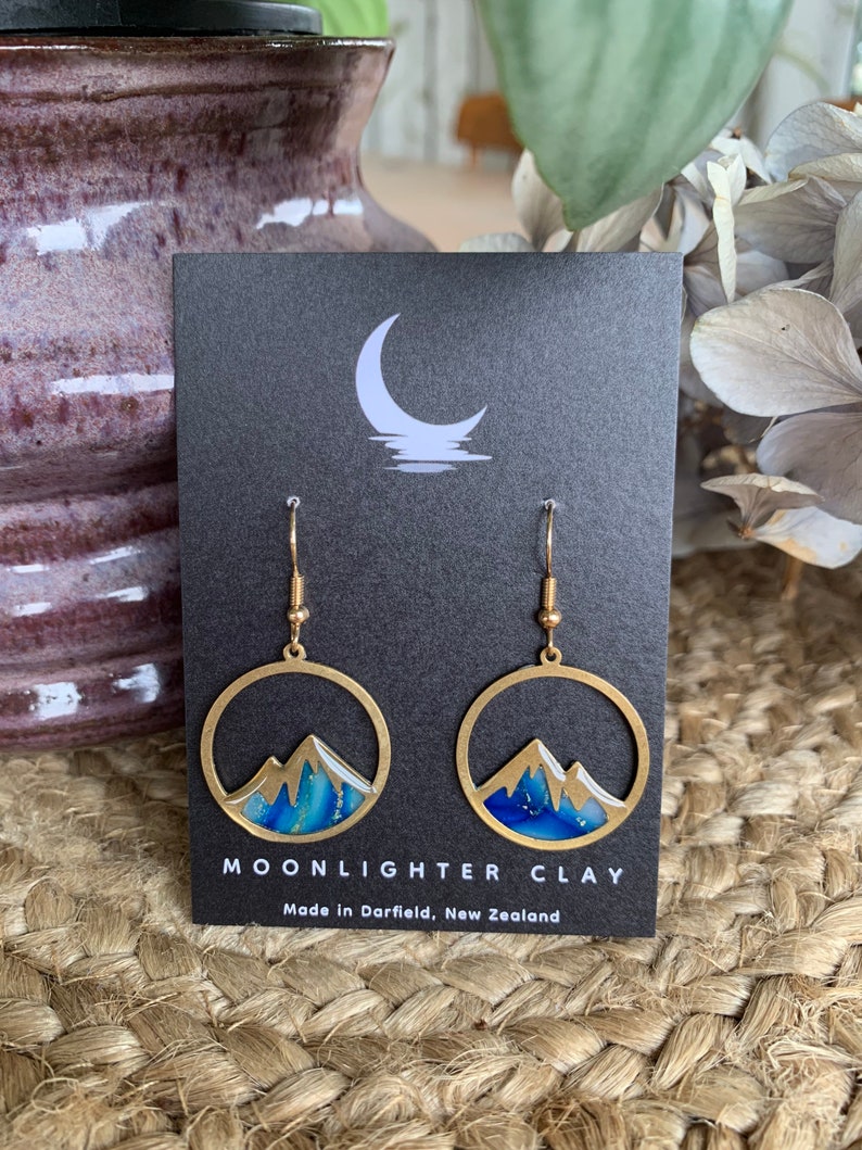 TORLESSE - Mountain Range Design With a Polymer Clay and Gold Design - Etsy