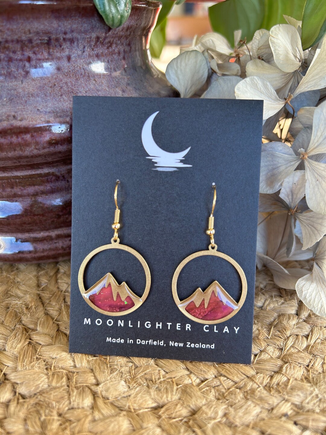 TORLESSE - Mountain Range Design With a Polymer Clay and Gold Design - Etsy