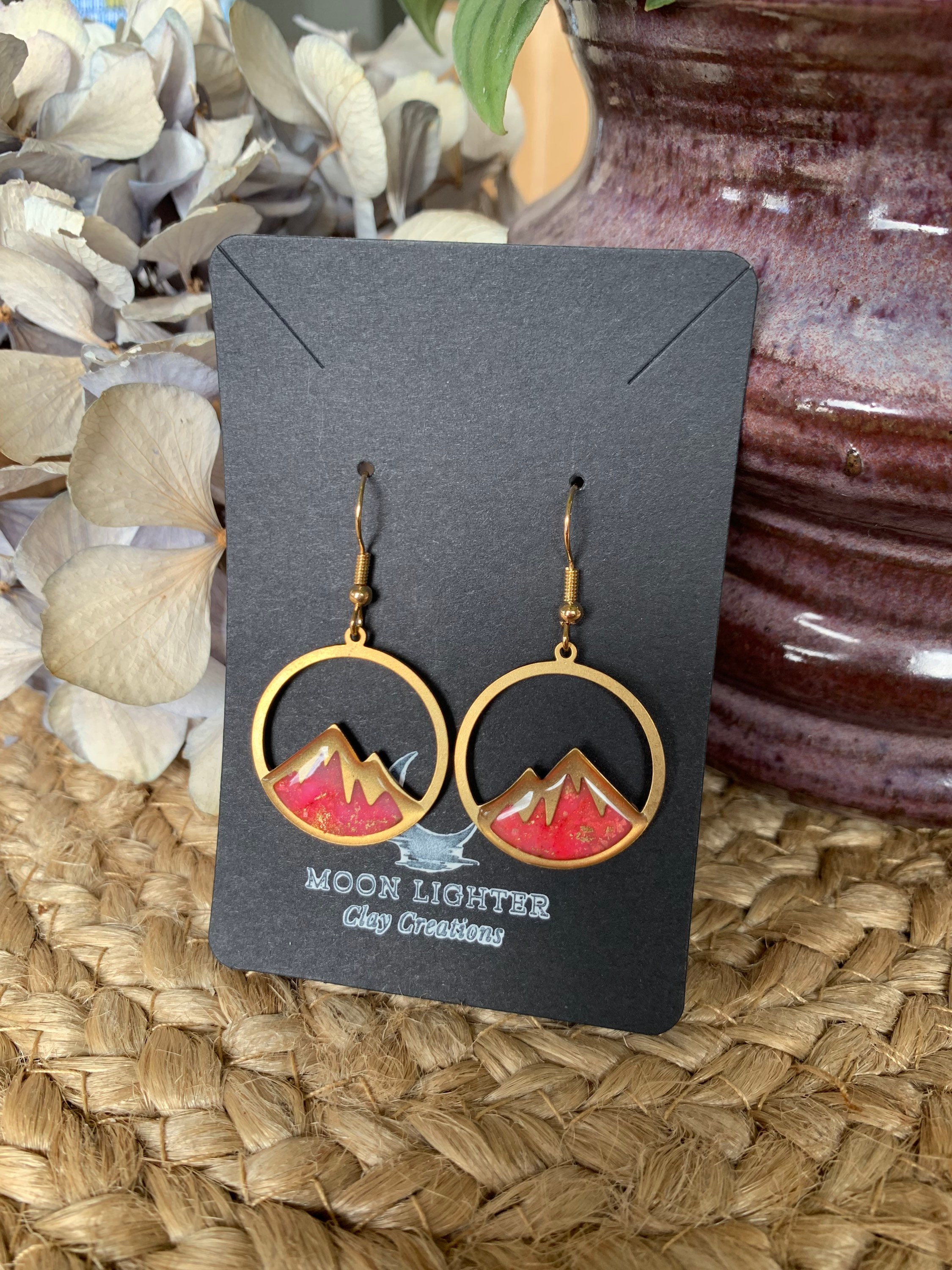 TORLESSE - Mountain Range Design With a Polymer Clay and Gold Design - Etsy