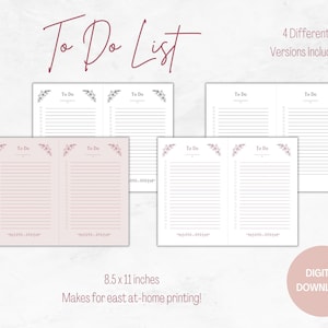 Planning Bundle - Daily, Weekly, Monthly, to Do to Organize Your Life ...