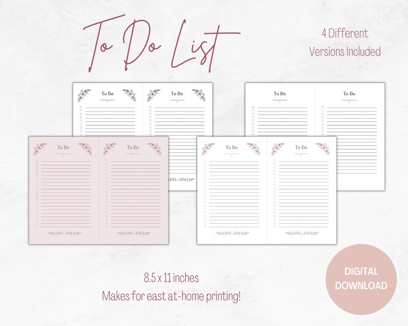 Planning Bundle - Daily, Weekly, Monthly, to Do to Organize Your Life ...