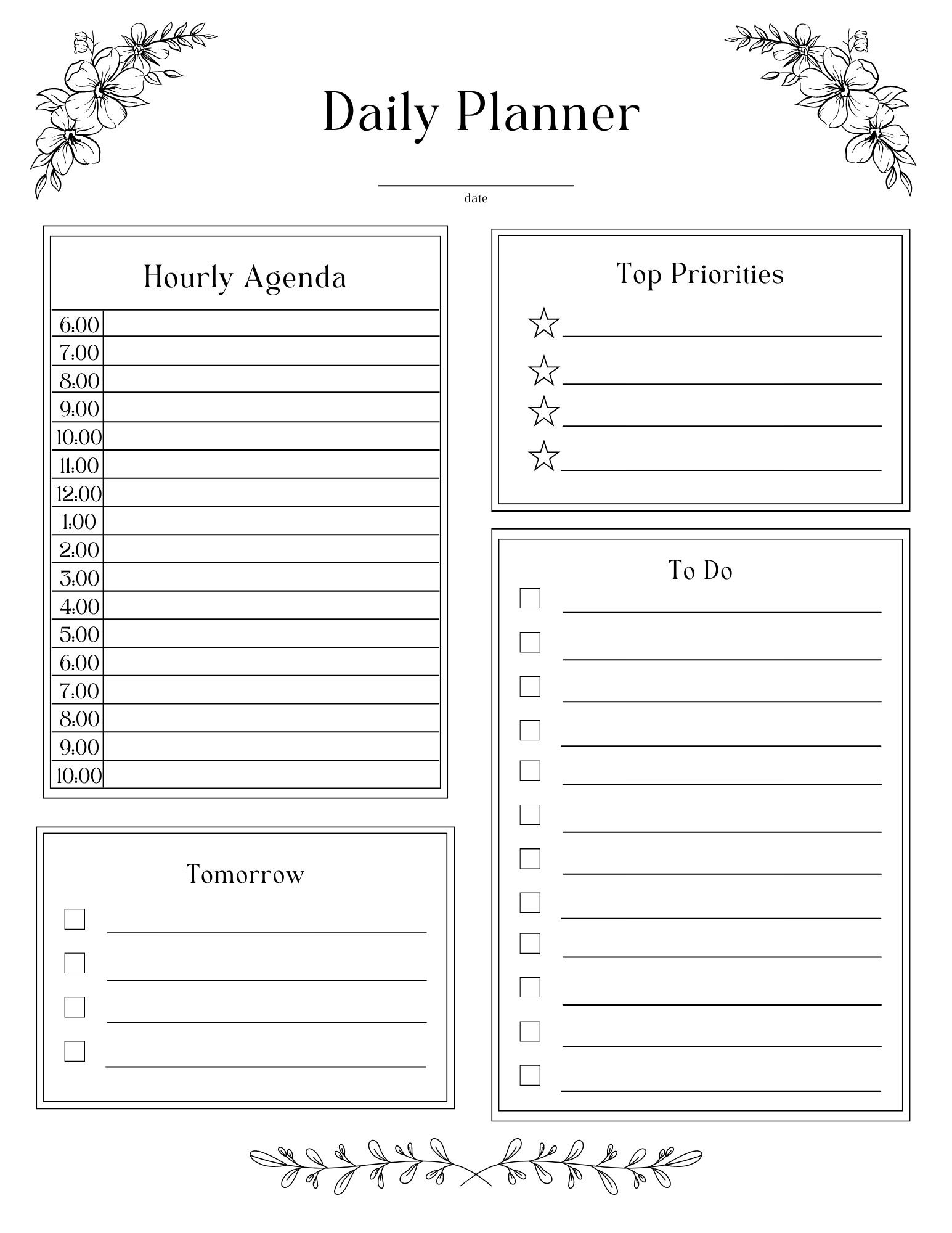 Planning Bundle - Daily, Weekly, Monthly, to Do to Organize Your Life ...
