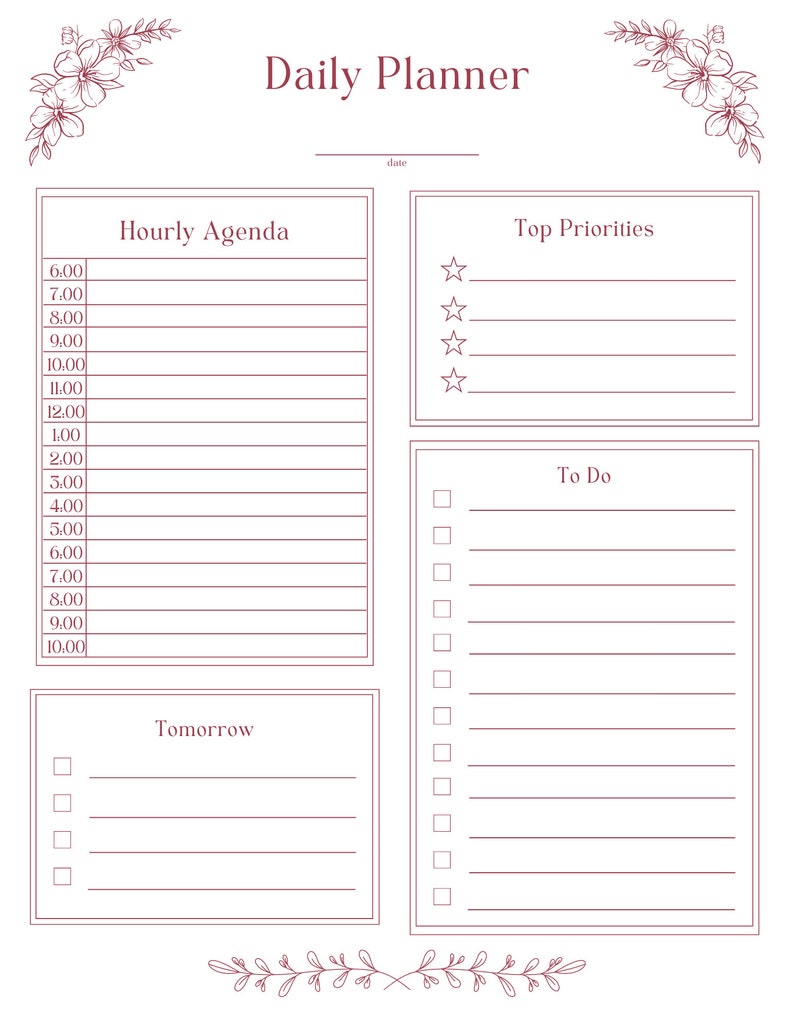 Planning Bundle - Daily, Weekly, Monthly, to Do to Organize Your Life ...