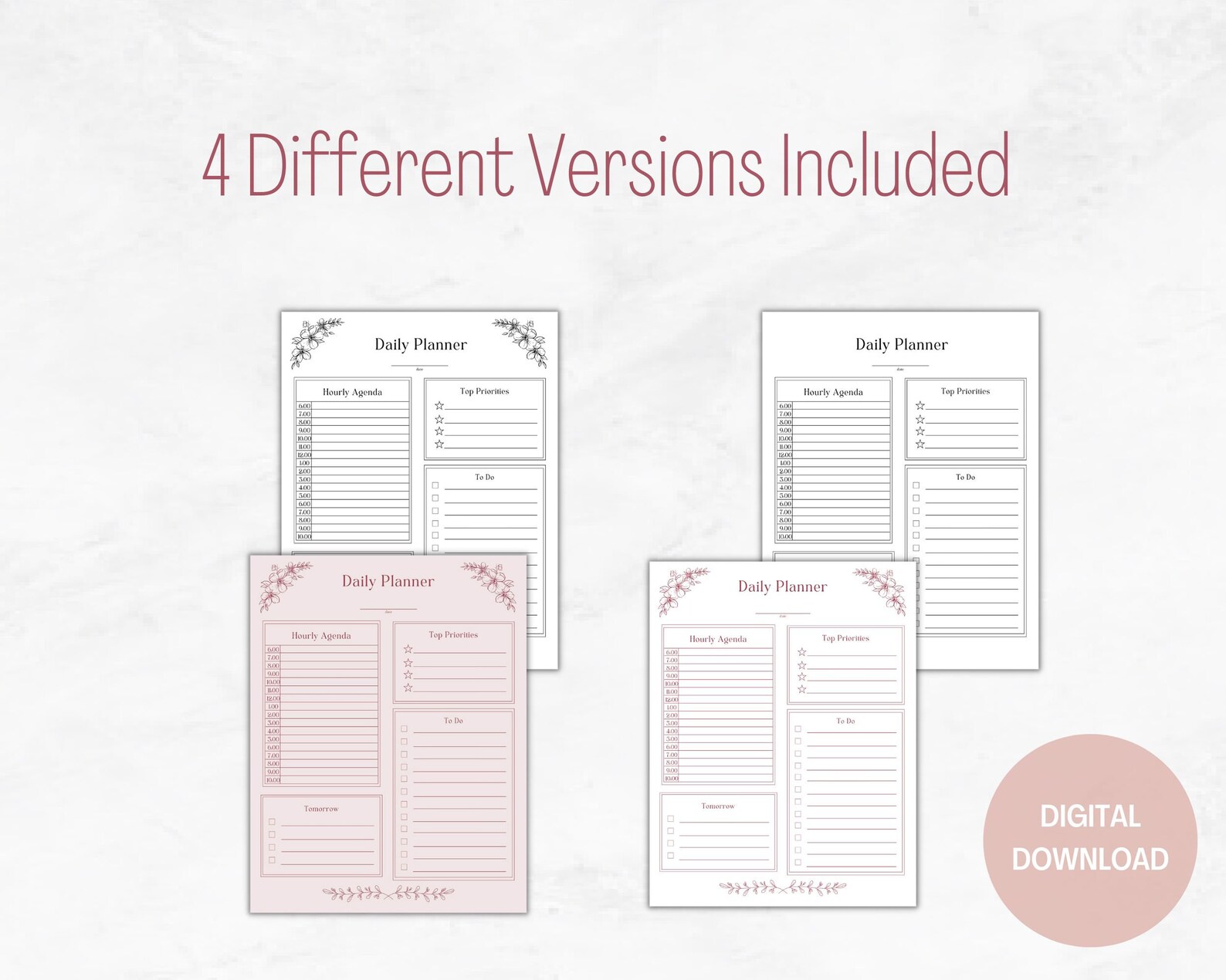 Planning Bundle - Daily, Weekly, Monthly, to Do to Organize Your Life ...