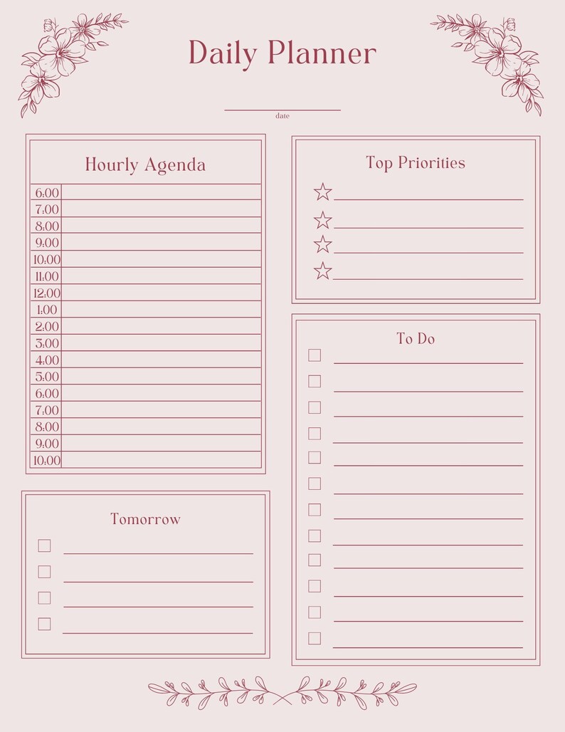 Planning Bundle - Daily, Weekly, Monthly, to Do to Organize Your Life ...