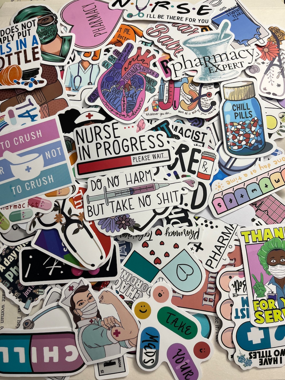 Nurse Sticker Mystery Pack, Random Book Nook, Healthcare Hero Mystery ...