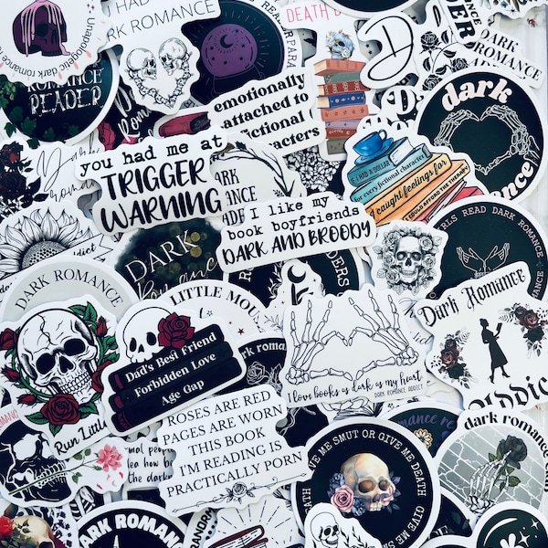 Book Stickers Romantasy Sticker Pack - Etsy