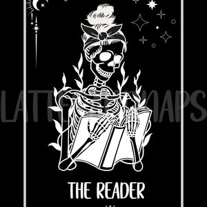 The Reader Tarot Kindle Lock Screen, Kindle Screen Saver, Book Lovers ...