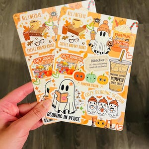 Kindle Insert for Clear Case, Fall Book Theme, Kindle Skin, Bookish ...