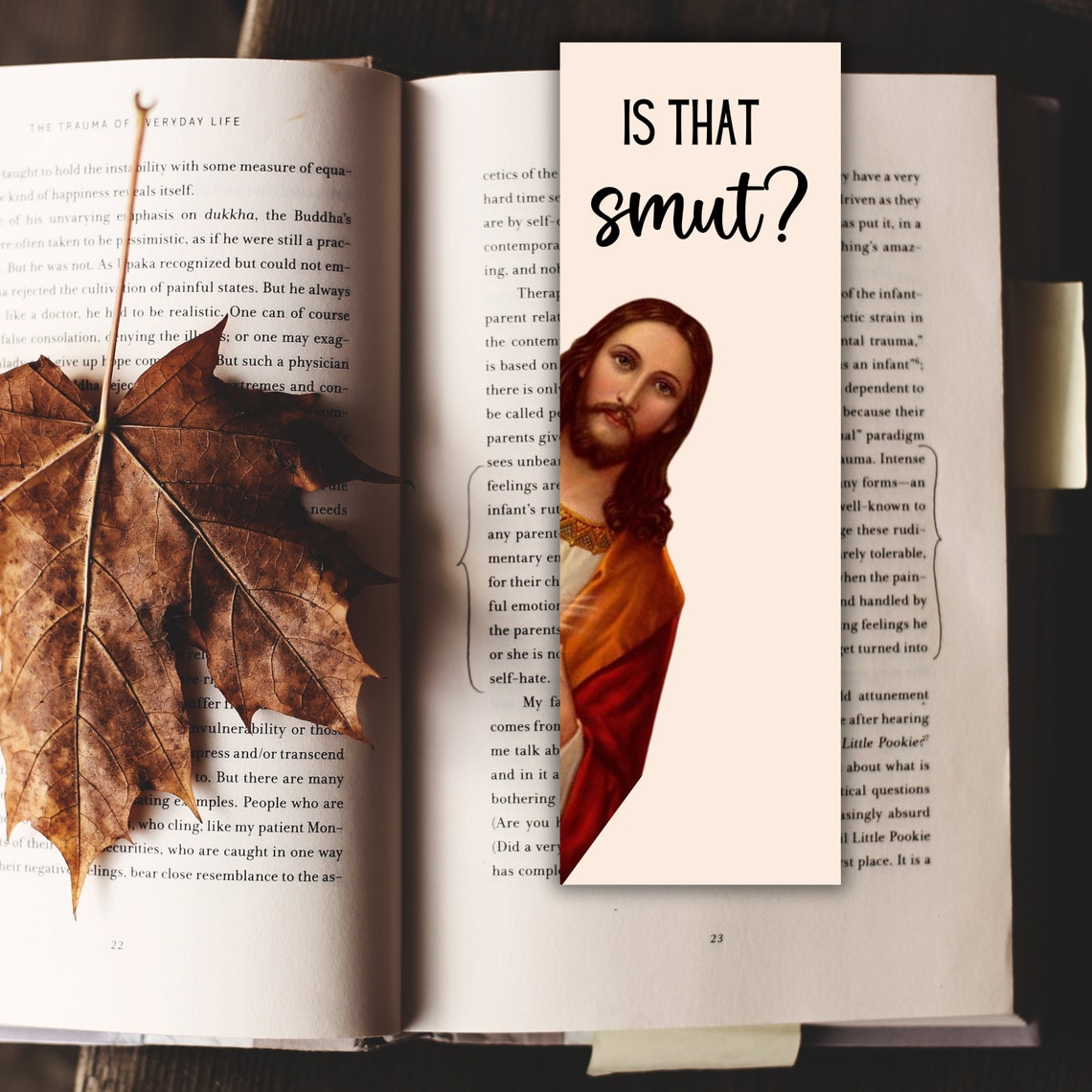 Peeking Jesus is That Smut Bookmark Smutty Book Reading - Etsy