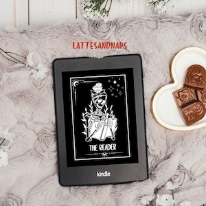 The Reader Tarot Kindle Lock Screen, Kindle Screen Saver, Book Lovers ...