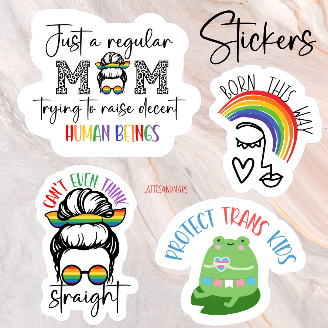 Pride Month Stickers Pride LGBTQIA Pro Diversity Democrat - Etsy