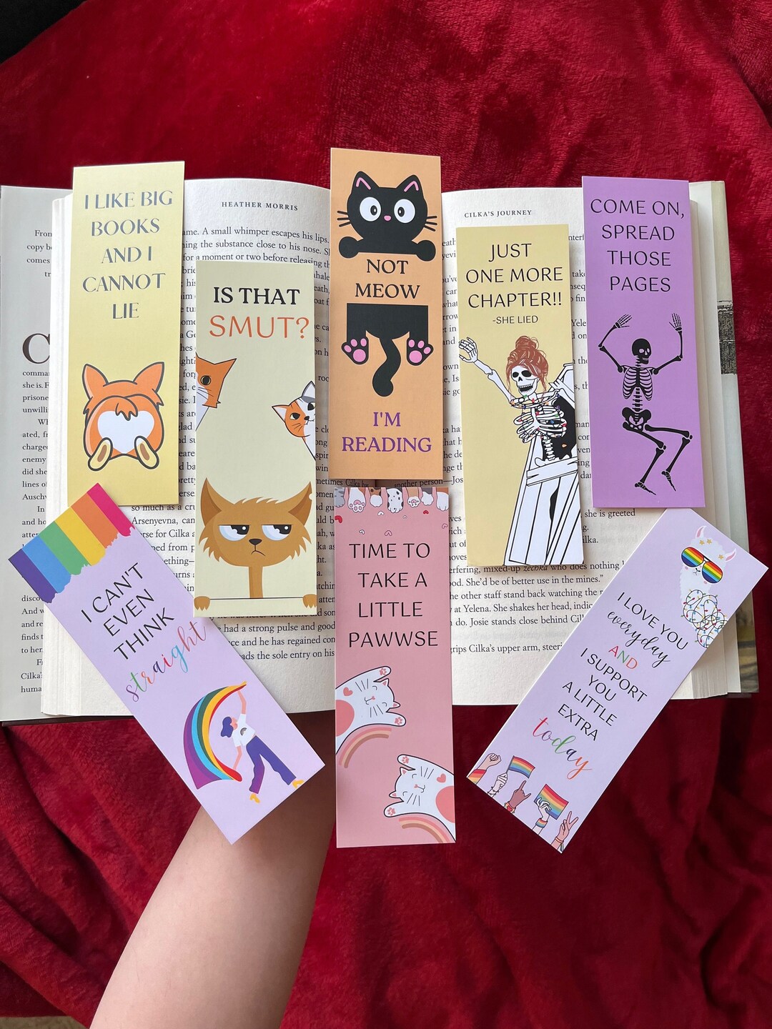 Cute Cat Bookmarks, Unique Gifts for Readers, Book Lovers, Book ...