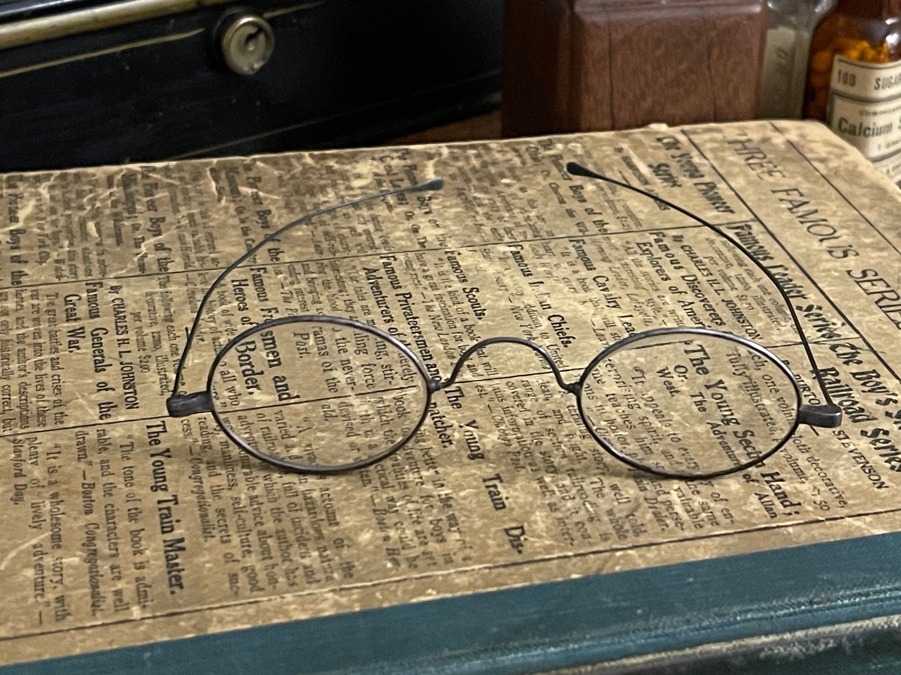 Antique Eye Glasses Silver - Etsy