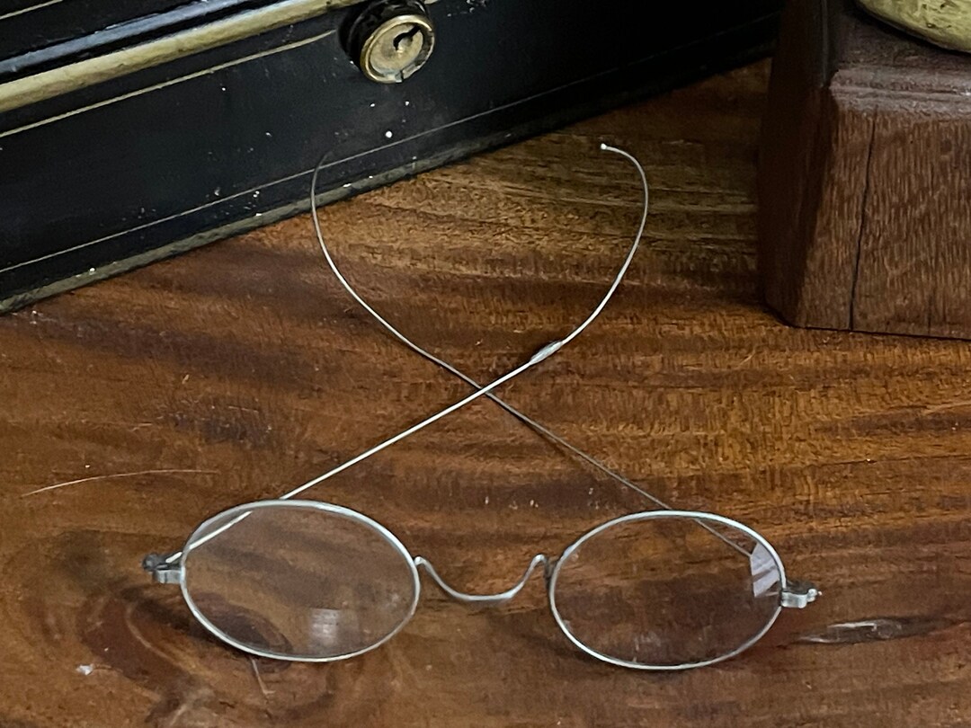 Antique Eye Glasses Silver - Etsy
