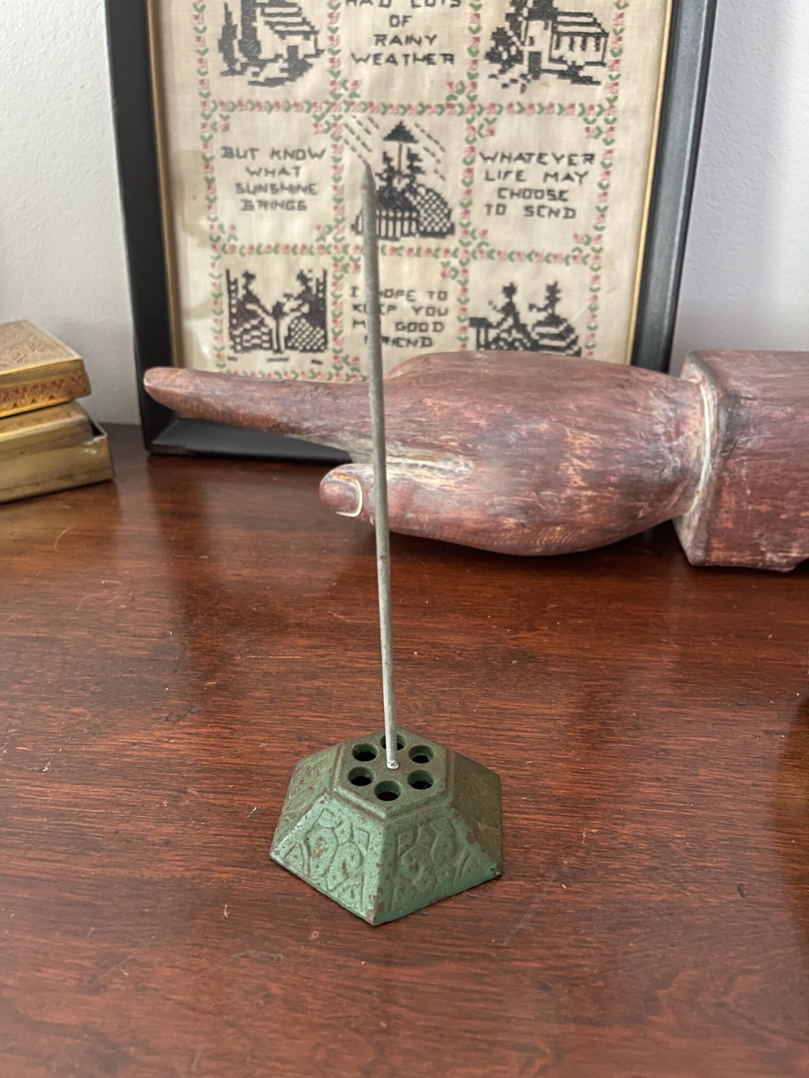 Old Cast Iron Receipt Stake - Etsy