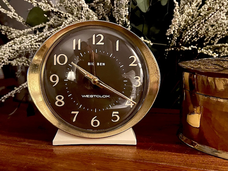 Working Vintage BIG BEN Westclox Gold & Ivory - Etsy