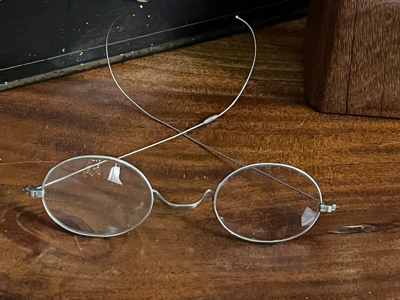 Antique Eye Glasses Silver - Etsy