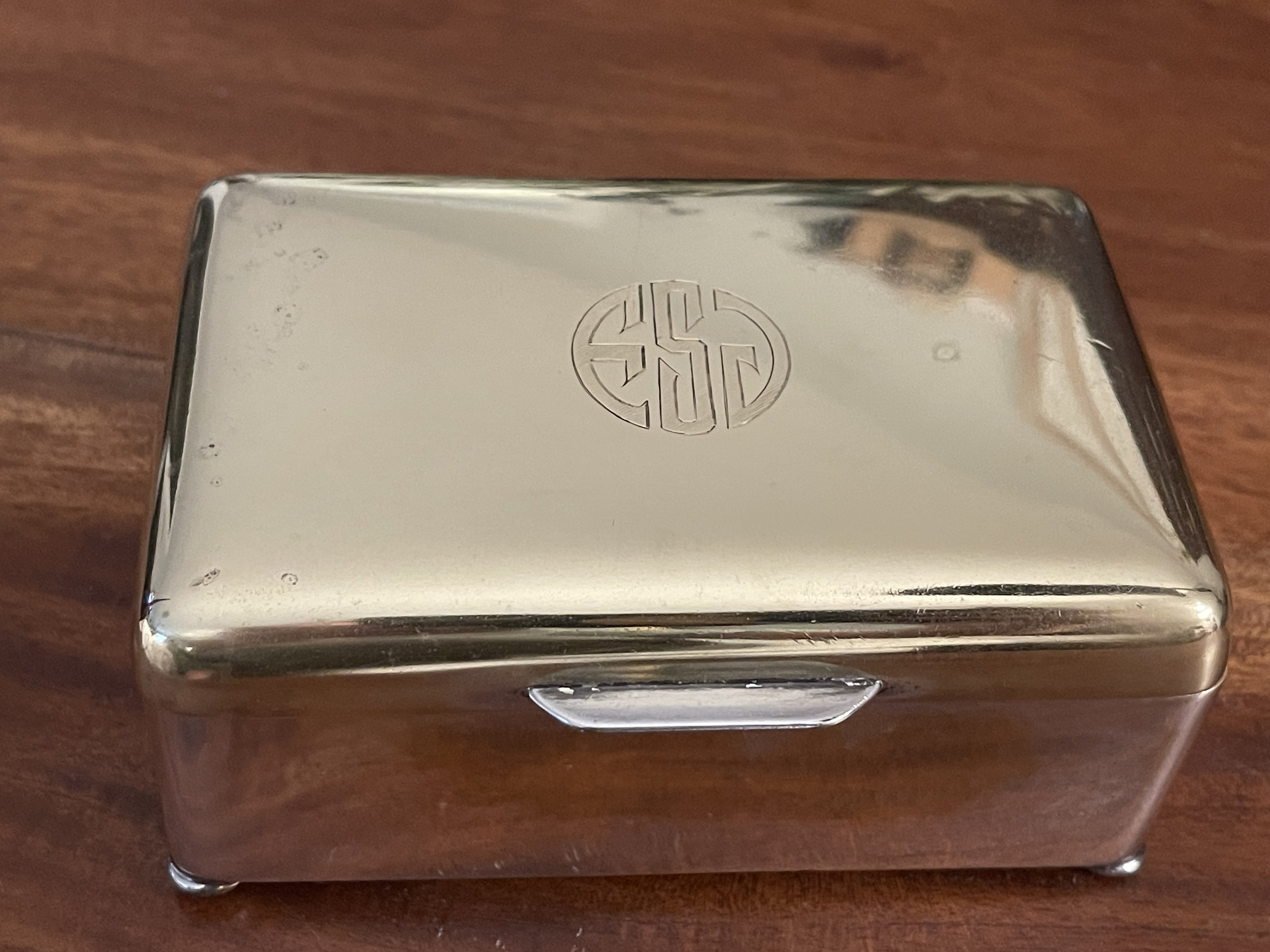 Antique E. G. WEBSTER & SON Silver and Gold Cigarette Box - Etsy
