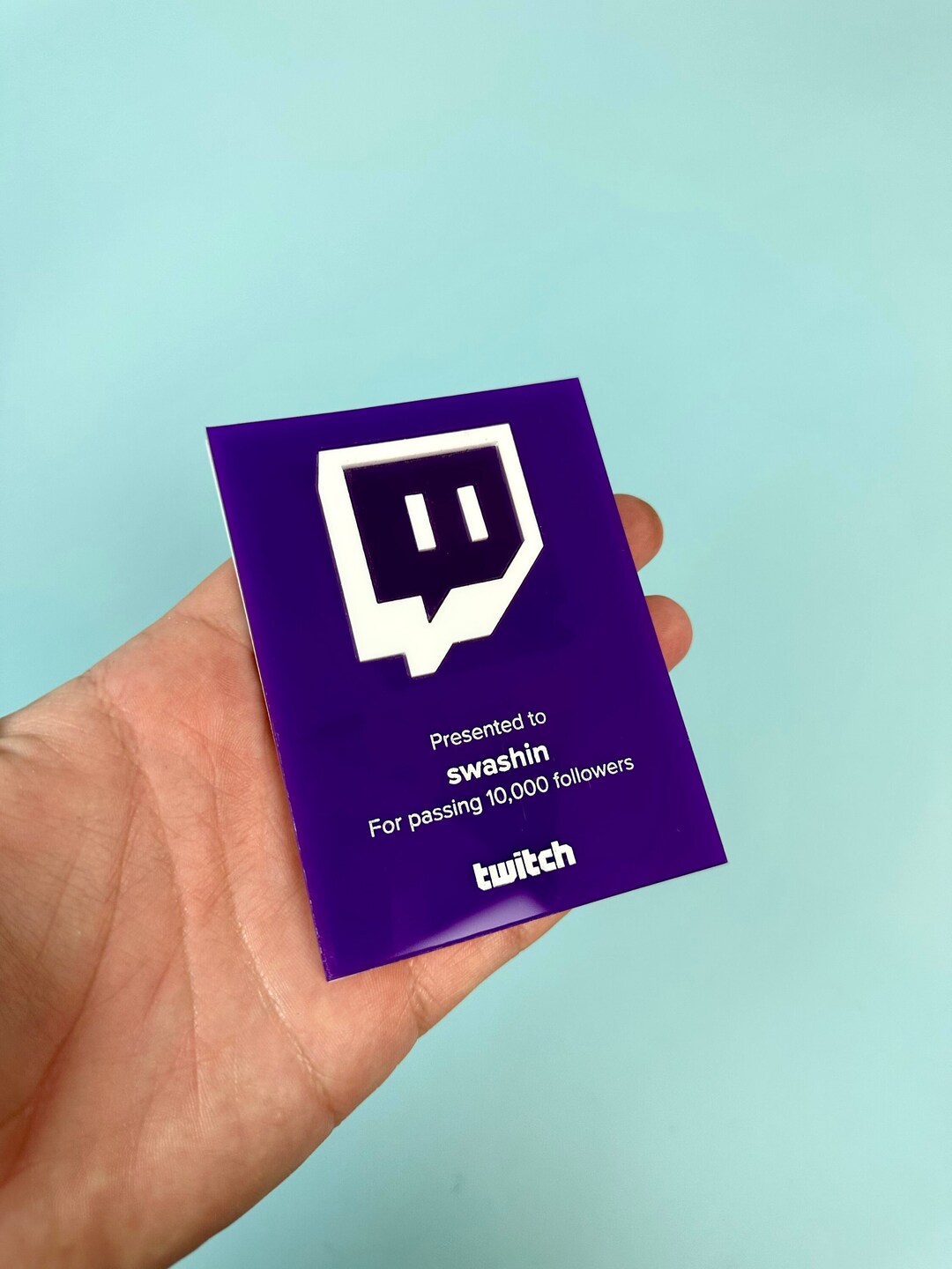 Twitch Custom Gift Award Plaque for Twitch Streamers - Etsy
