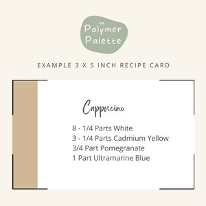 Polymer Clay Color Recipes: Pumpkin Pie Fall Palette (digital Download ...