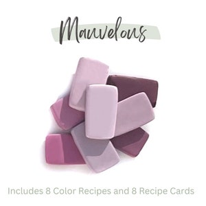 Mauvelous and Grey Cobblestones Polymer Clay Color Recipes Sculpey ...