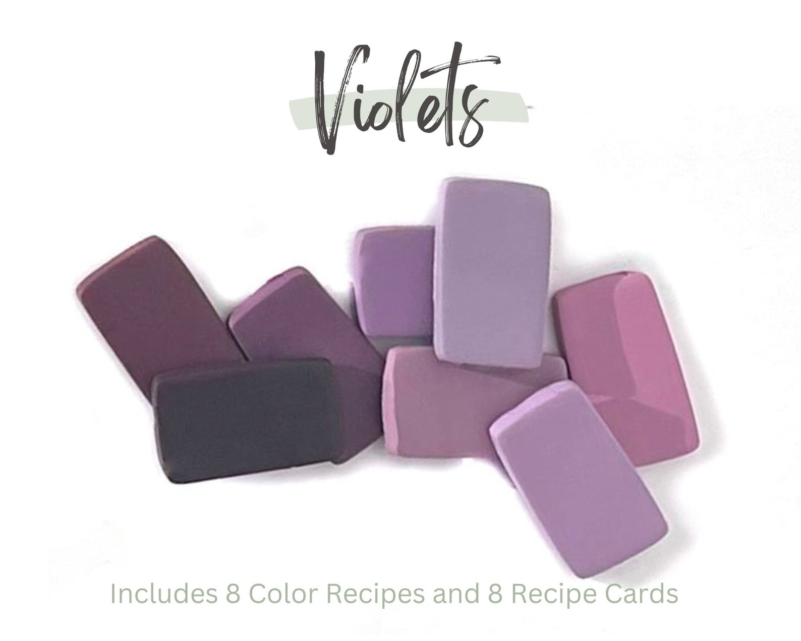 Polymer Clay Color Recipes: Violet Palette Mixing Guide (PDF) - Etsy