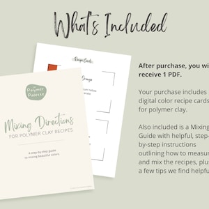 Polymer Clay Color Recipes, Sculpey Premo Gray Palette, Recipe Cards ...