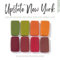 Polymer Clay Color Recipes, Sculpey Premo Gray Palette, Recipe Cards ...