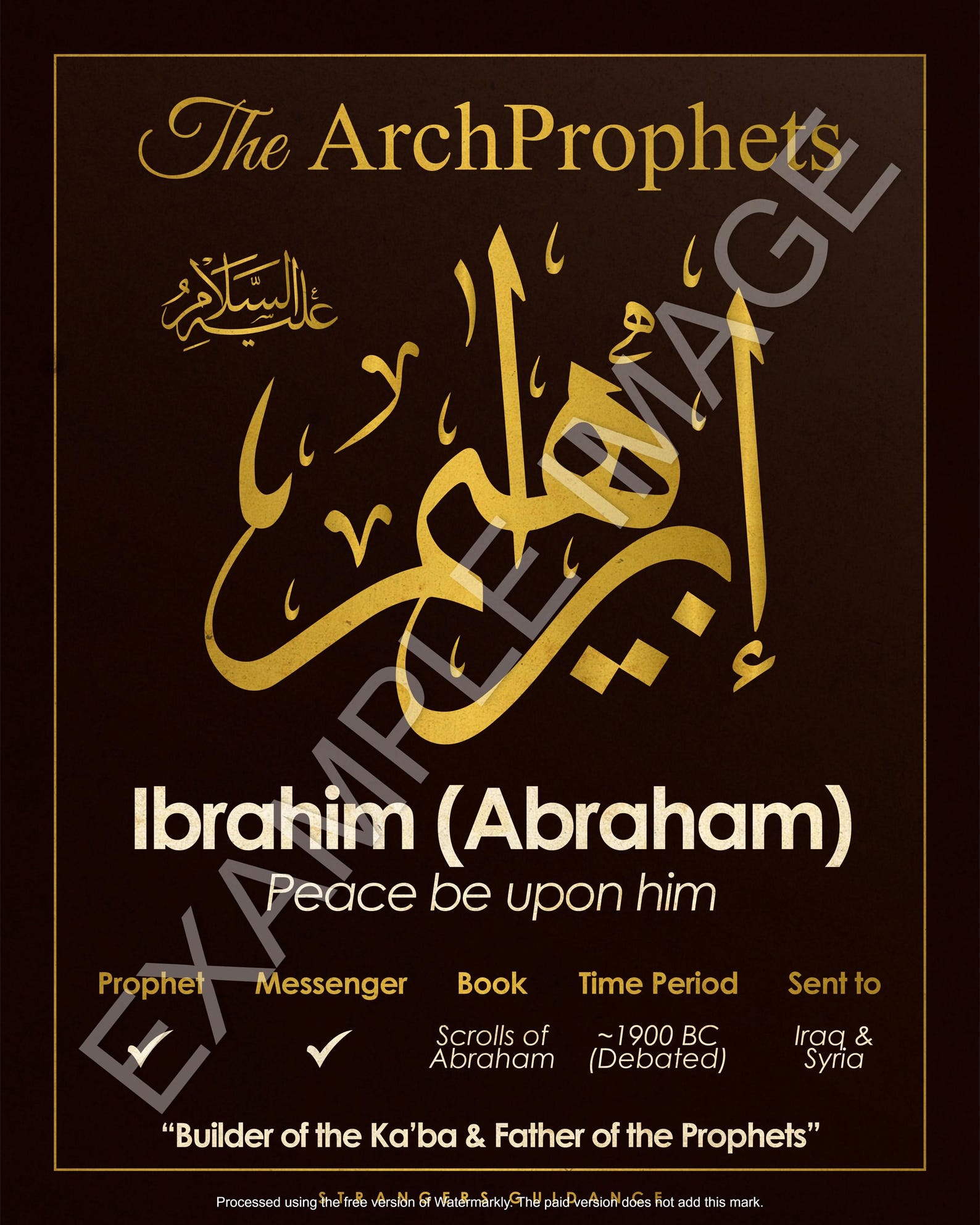 Islamic Arch Prophets Posters - Collection of 5 - Etsy