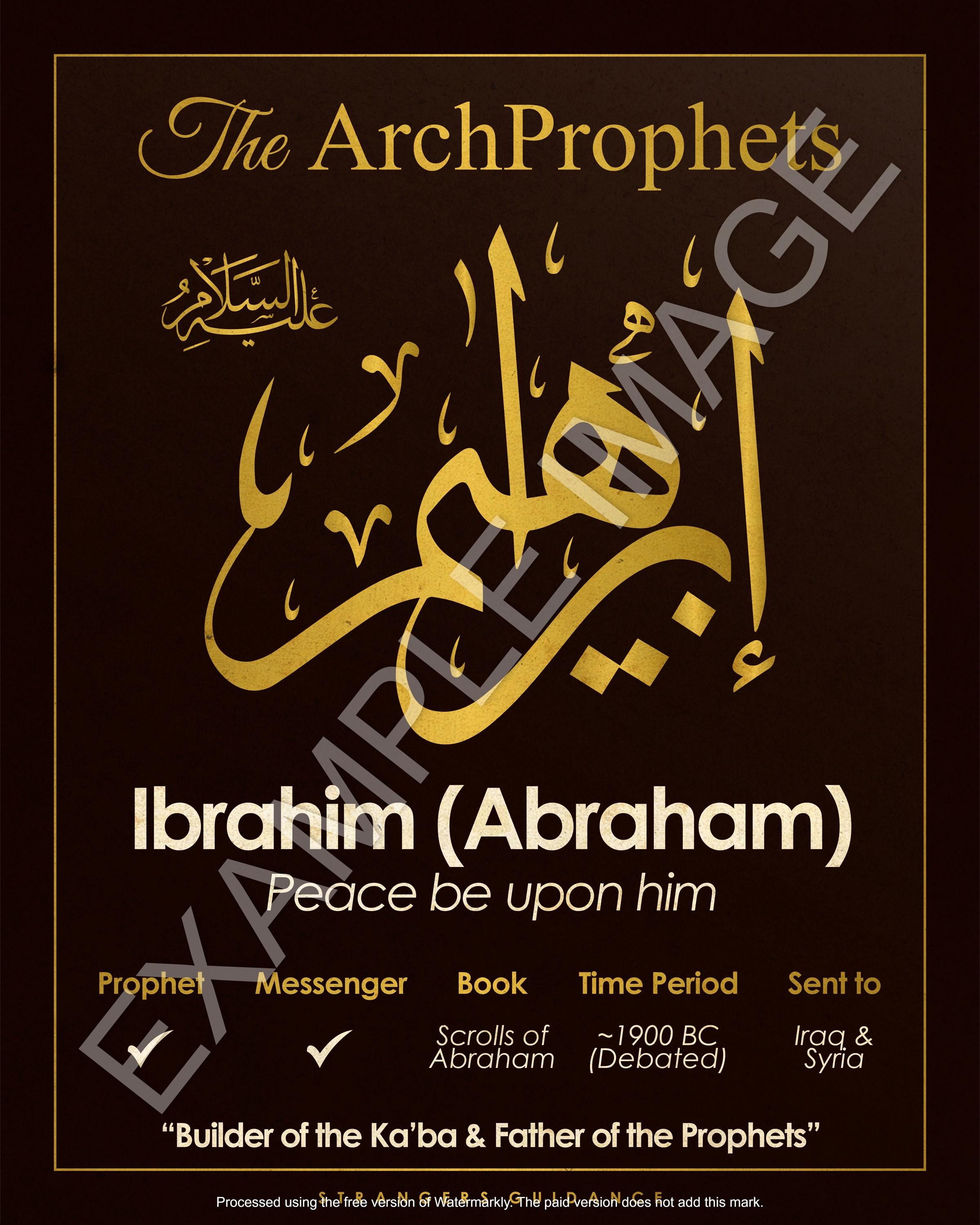 Islamic Arch Prophets Posters - Collection of 5 - Etsy