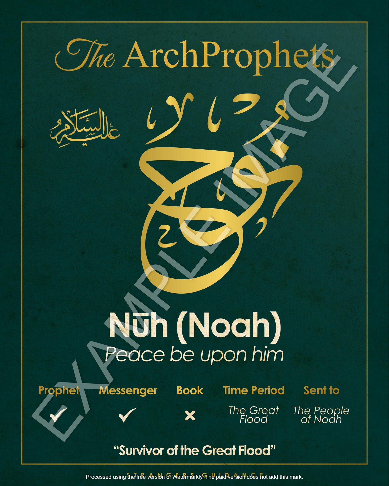 Islamic Arch Prophets Posters - Collection of 5 - Etsy