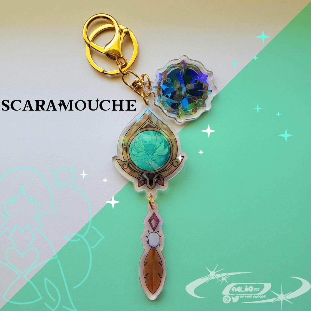 Scaramouche Linked Keychain Genshin Impact - Etsy