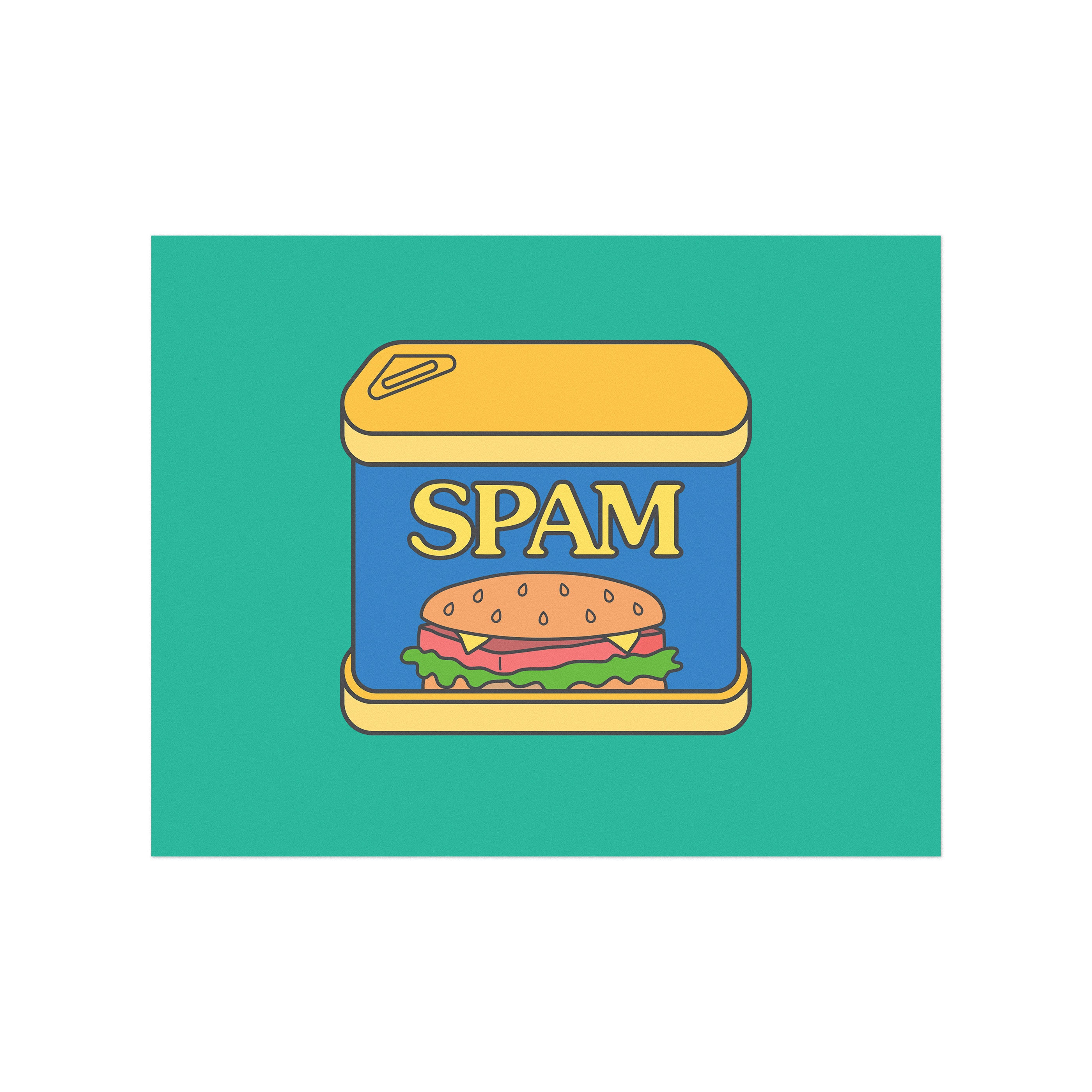 SPAM CAN Digital Download SPAM Art Illustration Printable Office Art ...