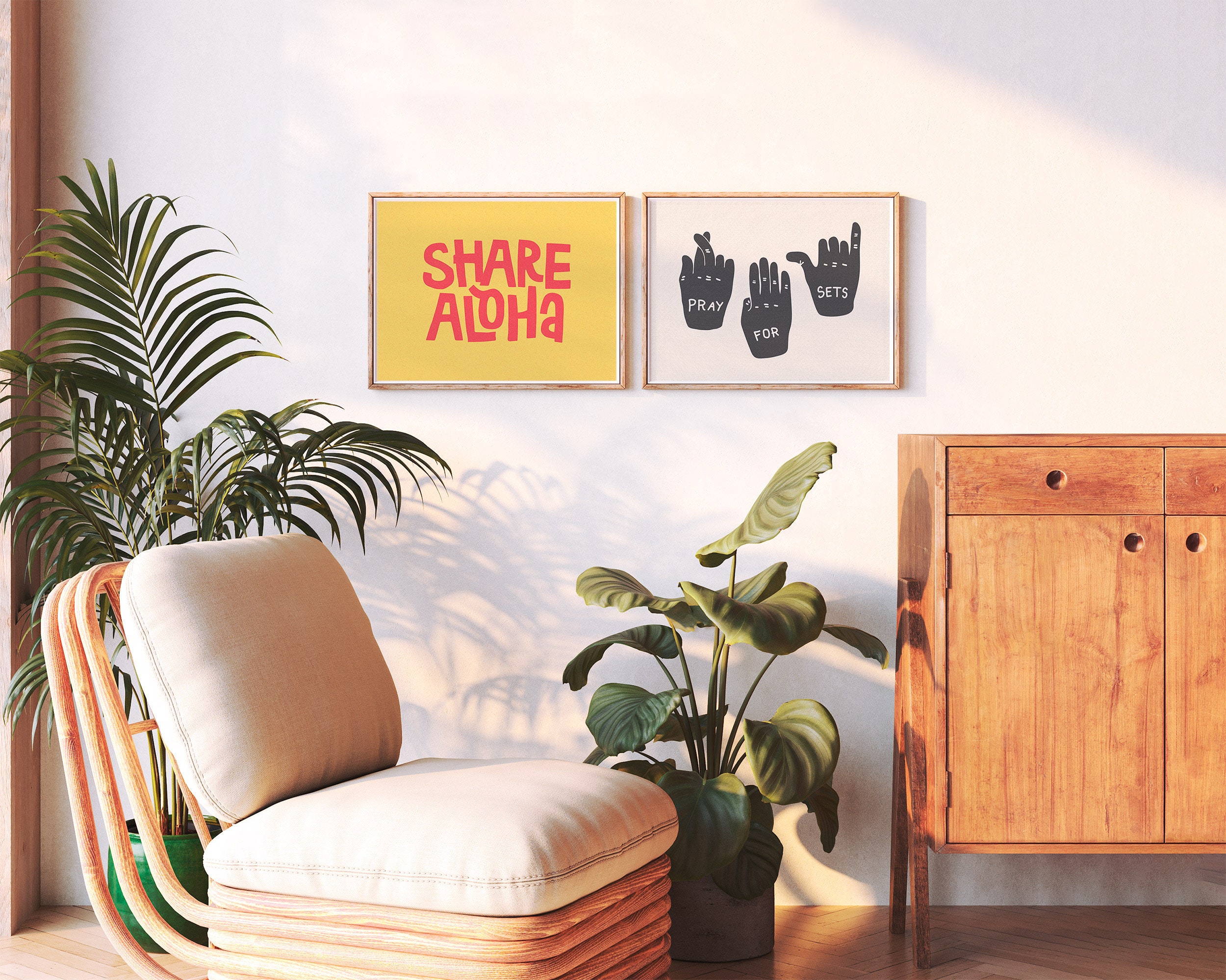Shaka Wall Art Shaka Hand Gesture Hang Loose Surf Art Hang Ten Hawaii ...