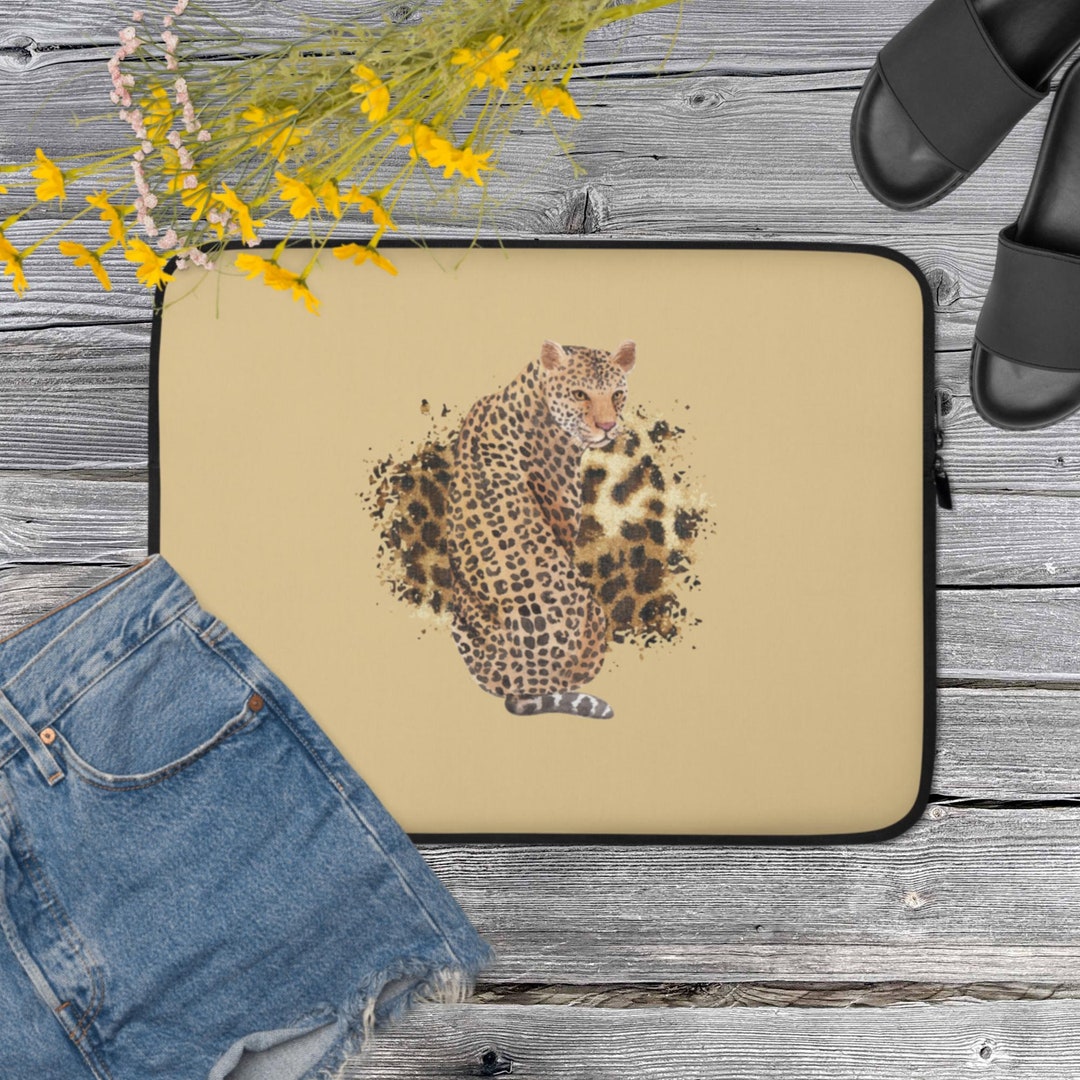 Leopard Laptop Sleeve - Etsy