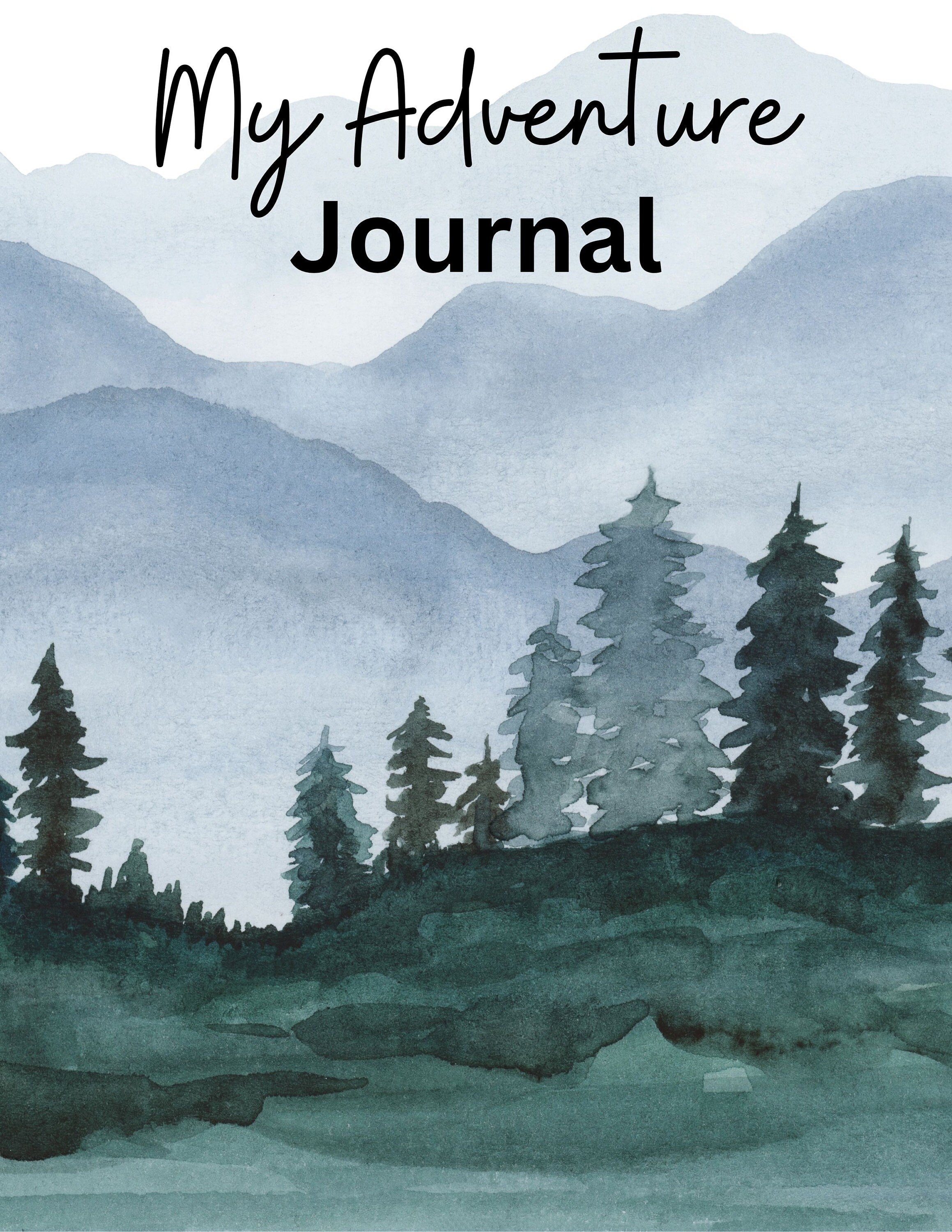 My Adventure Journal Pine Trees - Etsy