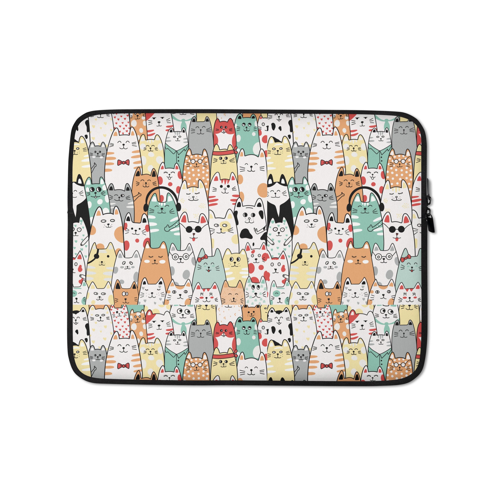 Cats Laptop Sleeve/cat Lovers/cat Friendly/funny Cat Laptop Case - Etsy