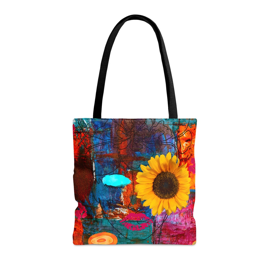 Collage of a Woman Tote Bag/artist Tote/art Lovers/mixed Media Lovers ...