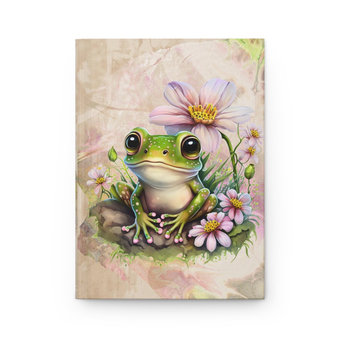 Frog Hardcover Journal Matte/personalize With Your Name/frog Lovers - Etsy