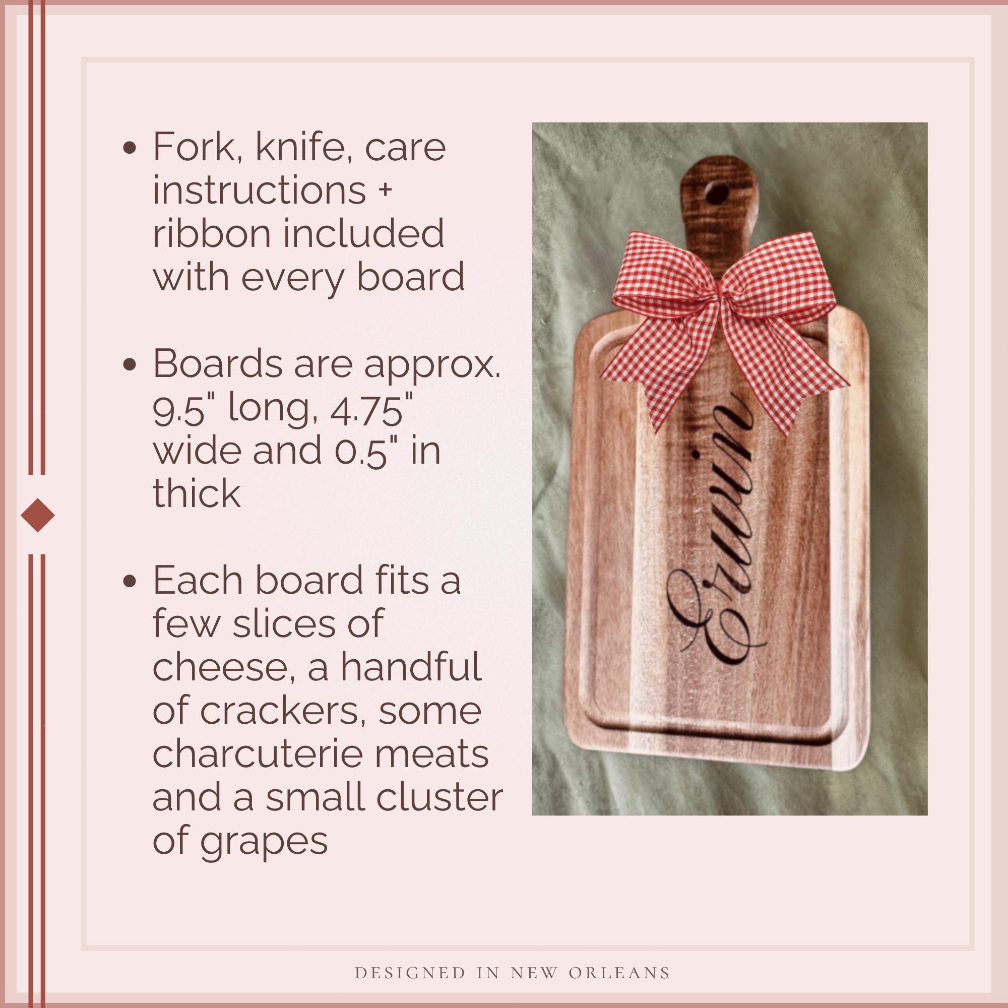 Custom Business Gift Engraved Cheese Board Set Mini Charcuterie for ...