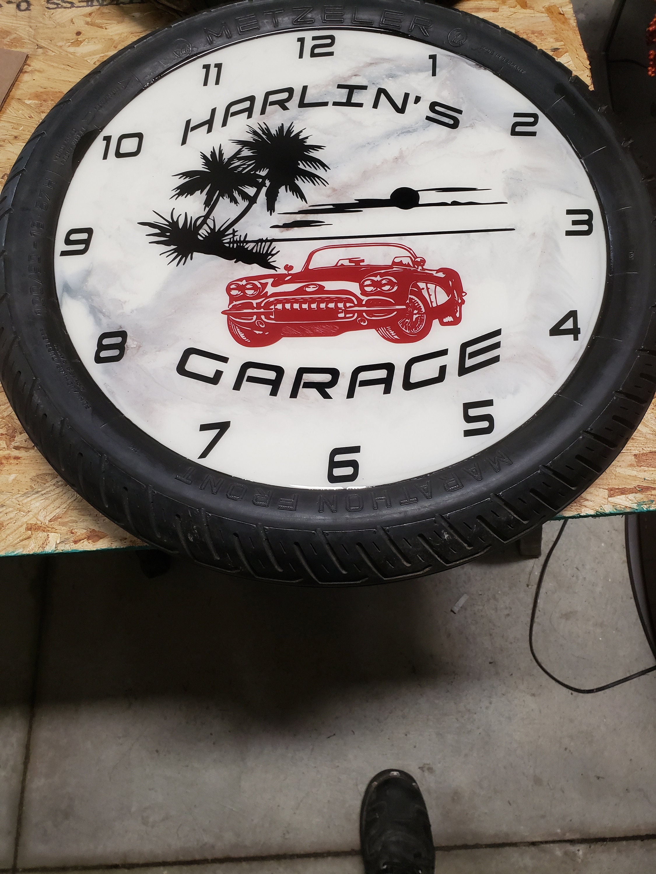Motorcycle Tire Clocks - Etsy