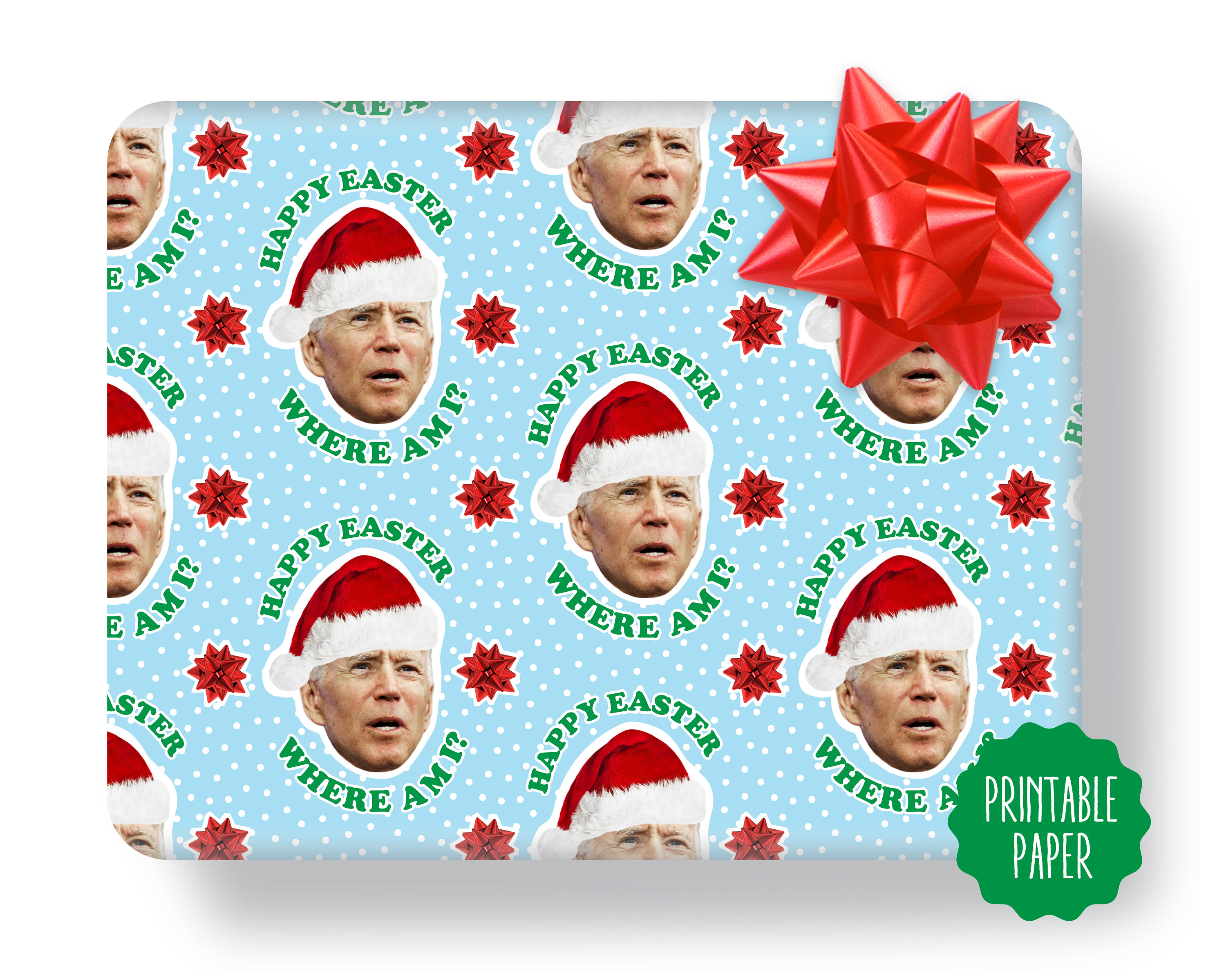 Joe Biden Christmas Card Happy Easter Christmas - Etsy