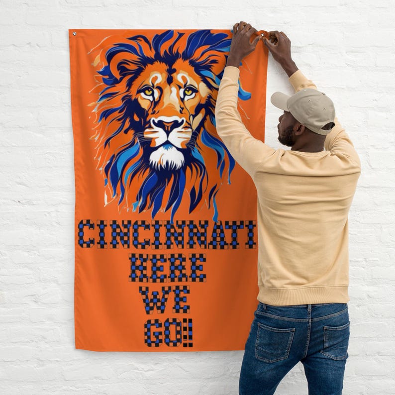 FC Cincinnati Flag "cincinnati Here We Go, FCC Pride Flag,gift for FC ...